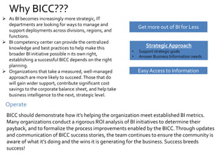 Business intelligence competency centre strategy and road map | PPTX
