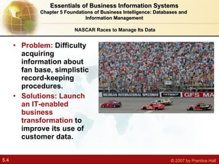 Business intelligence databases and information management | PPT