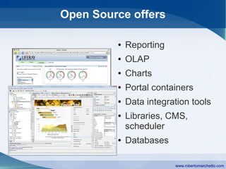 Business Intelligence Open Source | PDF | Databases | Computer Software and Applications