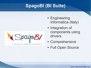 Business Intelligence Open Source | PDF | Databases | Computer Software and Applications