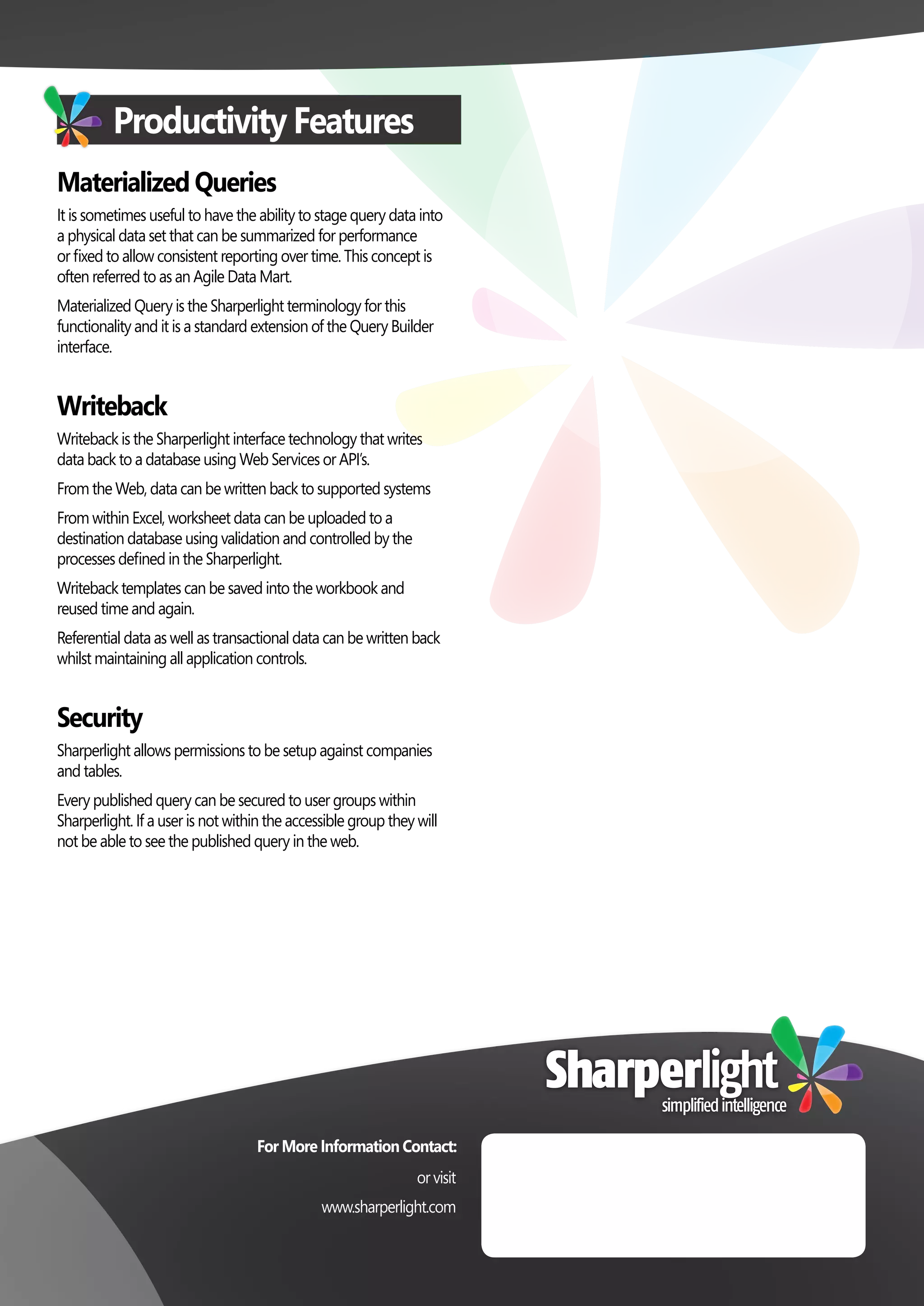 Business Intelligence for users - Sharperlight | PDF