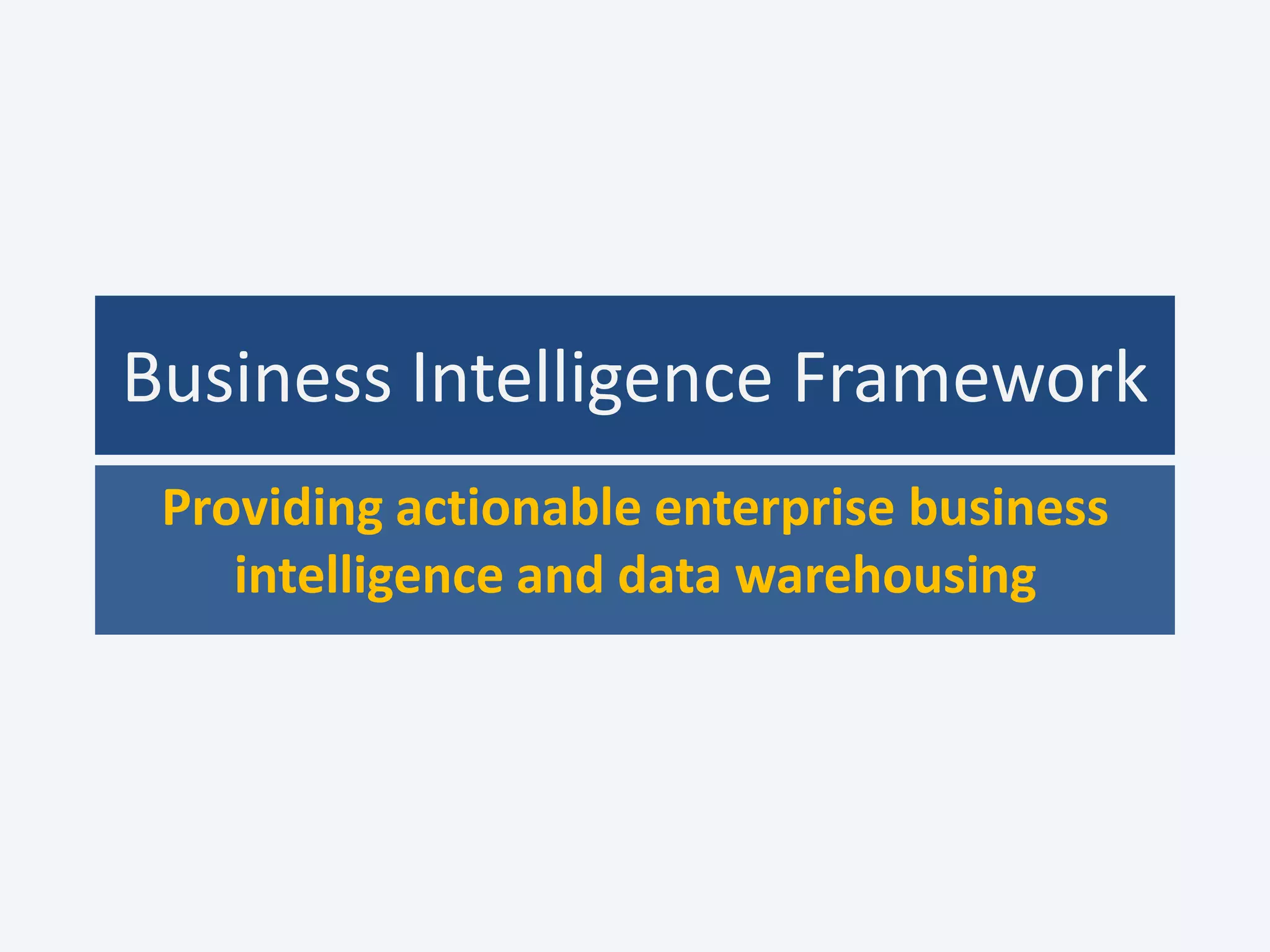 Business intelligence - Microsoft Technologies | PPTX