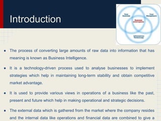 Business intelligence- Components, Tools, Need and Applications | PPTX ...