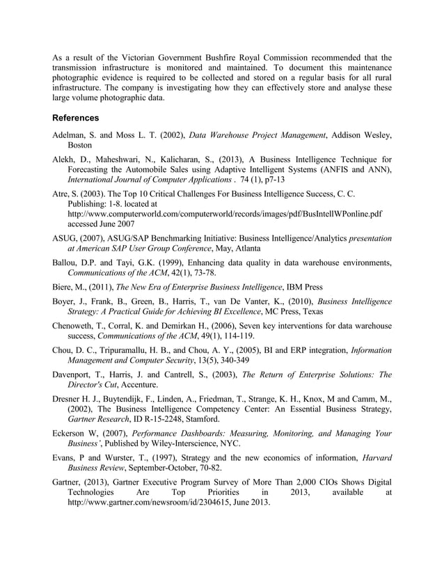 Business intelligence implementation case study | PDF | Business Administration | Business