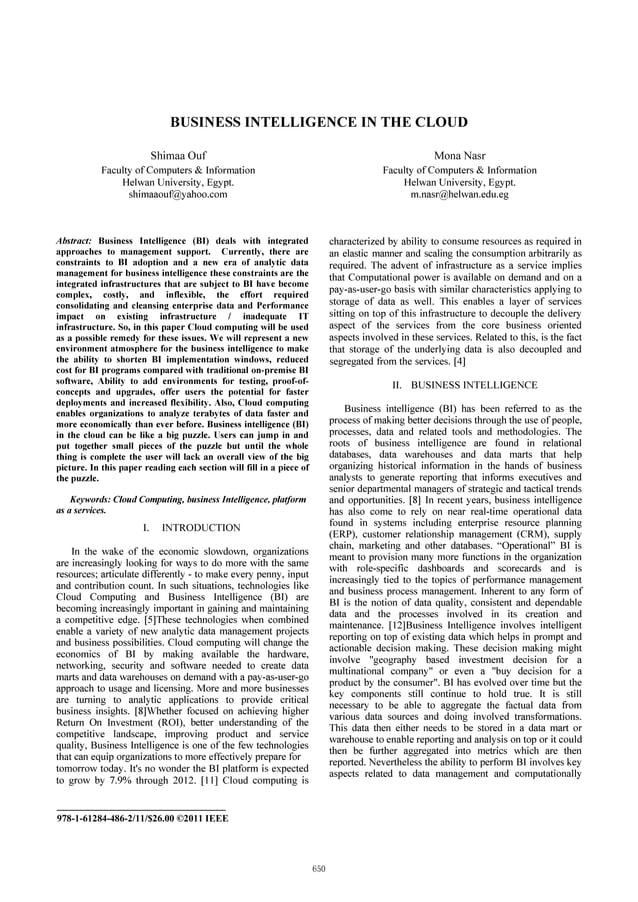 Business intelligence in_the_cloud | PDF