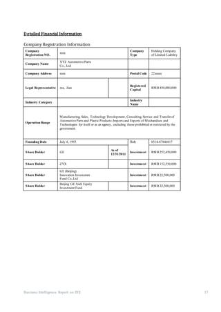 Business intelligence report sample 011312 | PDF
