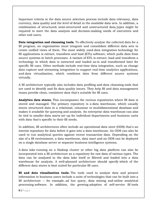 Business Intelligence Unit 1.pdf | Databases | Computer Software and Applications