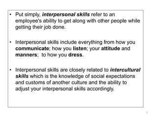 Business interpersonal skills | PPT