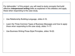 Business interpersonal skills | PPT