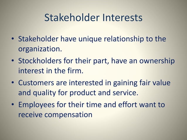 Business & its stakeholders | PPT