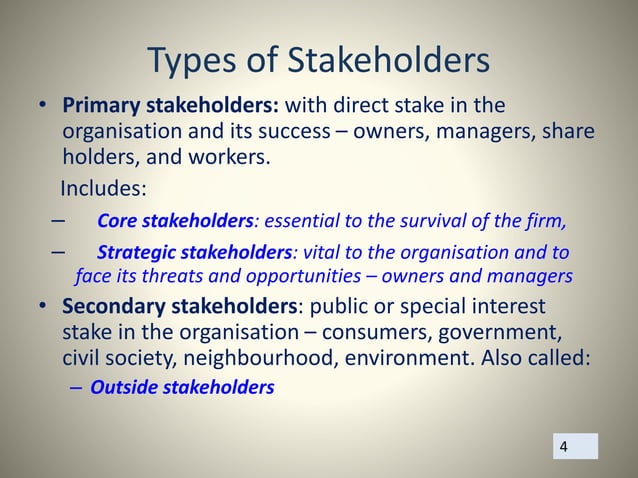 Business & its stakeholders | PPT