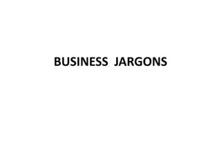 Business Jargons | PPTX