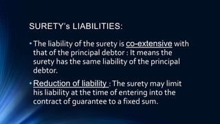 Business law Surety and Co surety | PPTX