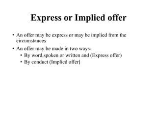 Offer & Rules Regarding Offer | PPT