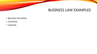 Business law | PPTX