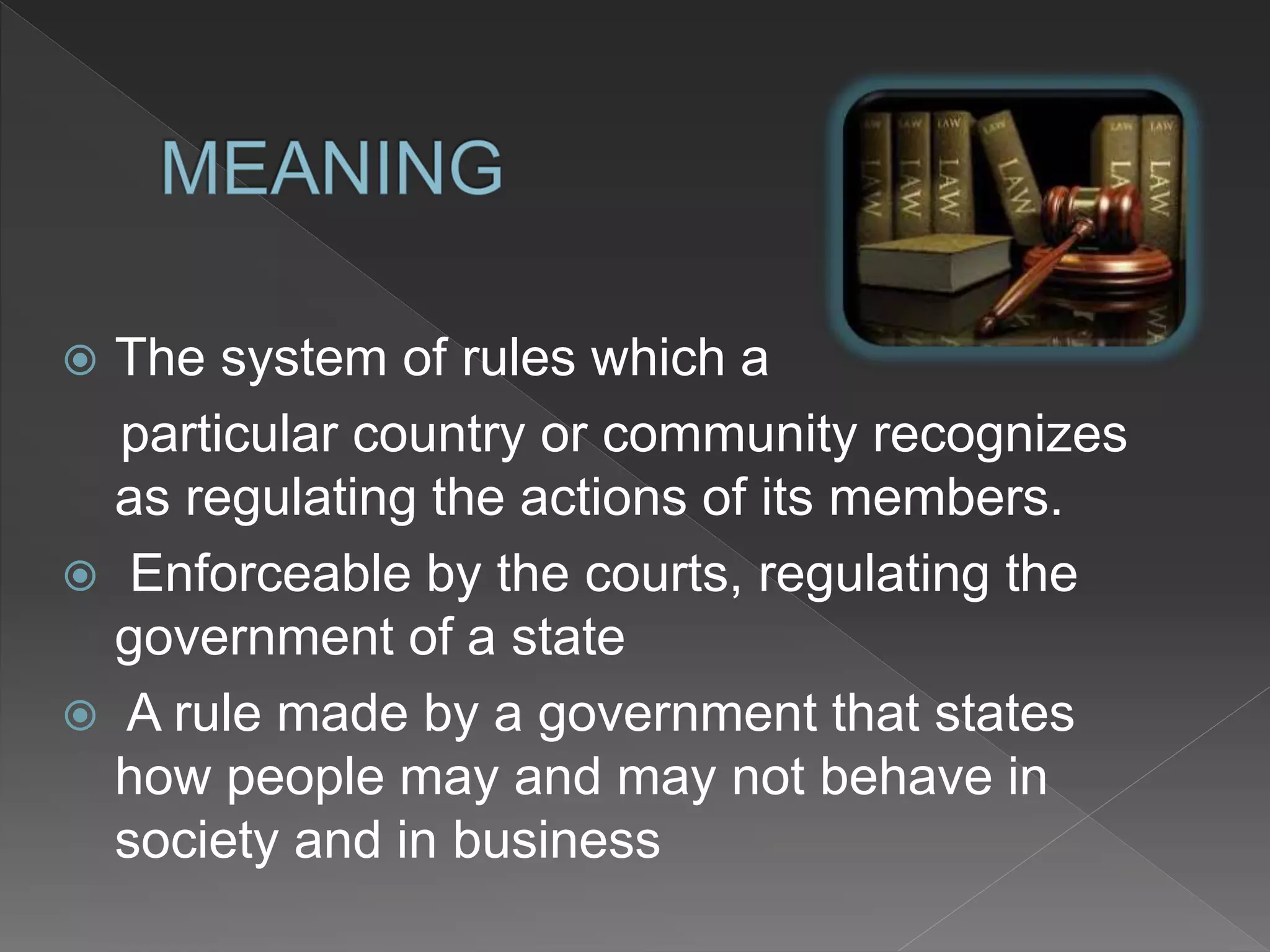Business law - Meaning and Sources | PPT