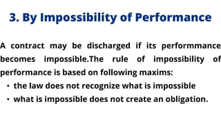 Performance of contract | PPTX