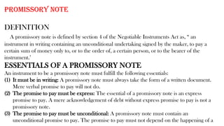 business law, what is negotiable instruments? | PDF