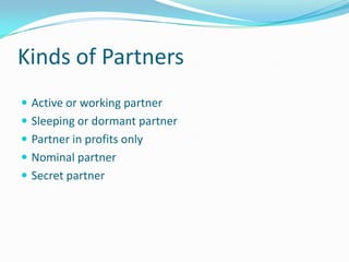 partnership act | PPTX