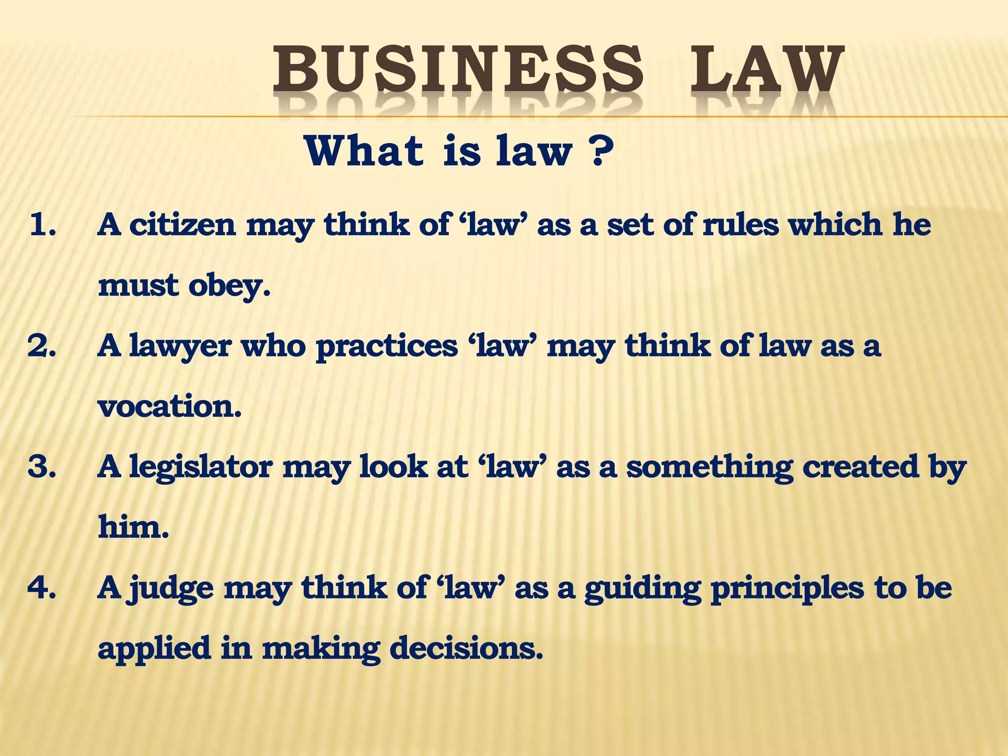 Business law - Introduction | PPT