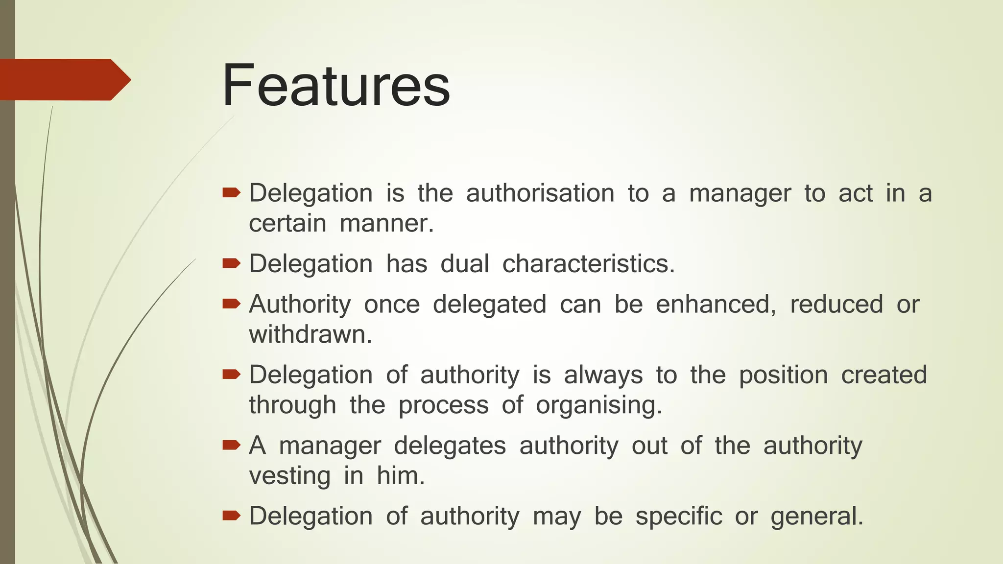Delegation of authority | PPTX | Law