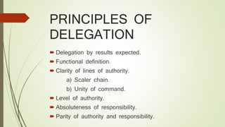 Delegation of authority | PPTX | Law