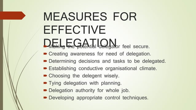 Delegation of authority | PPTX | Law