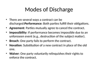 Business law - General Principles of Contract | PPTX