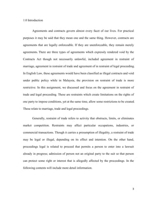 Restraint of trade and legal proceedings | DOCX