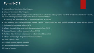 Incorporation of Company - ROC filling & procedure (Business Law) | PPT
