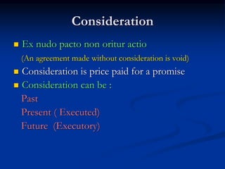 Business law competency of parties , consideration and object | PPT