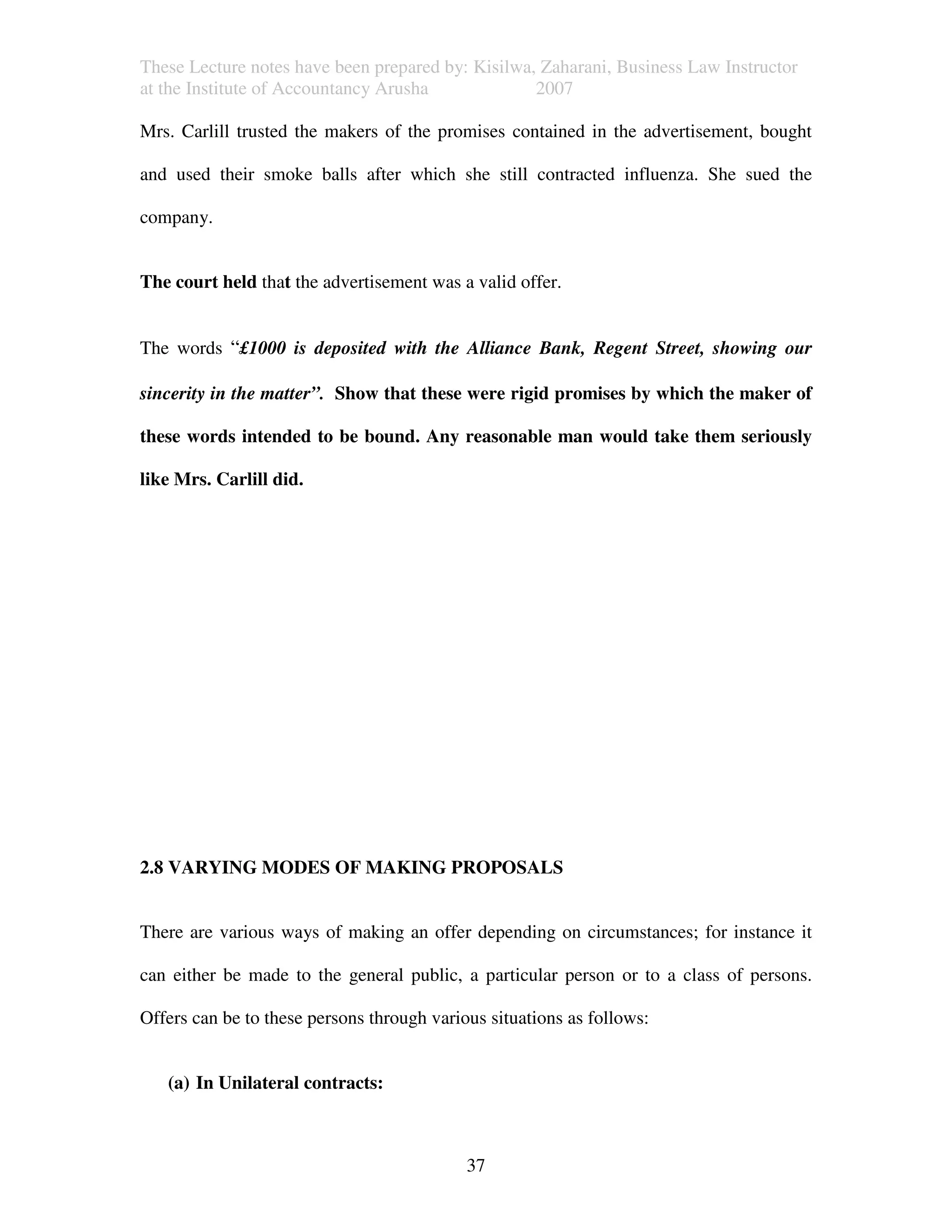 Business Law Lecture Notes Pdf