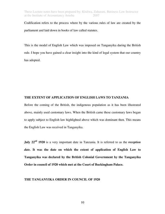 Business law lecture notes | PDF