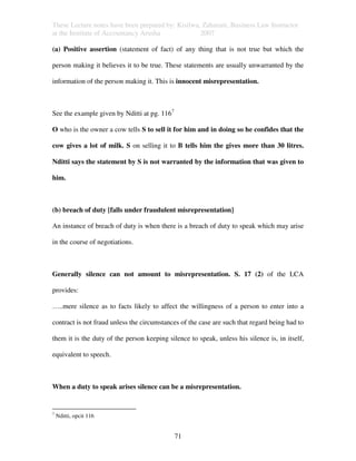 Business law lecture notes | PDF