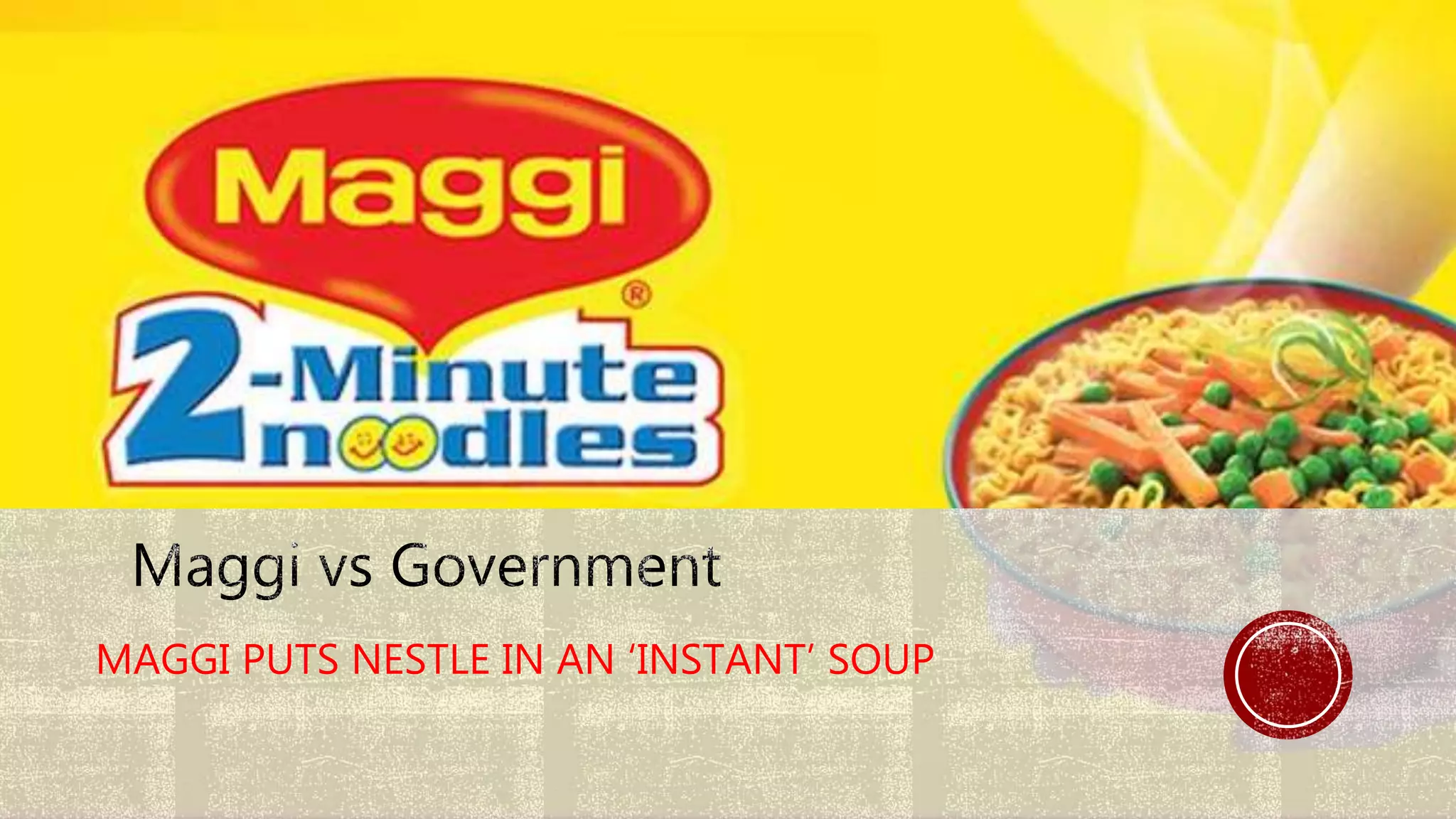 Case: Maggi Noodles safety concerns in India 2015 (Excessive lead MSG ...