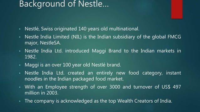 Case: Maggi Noodles safety concerns in India 2015 (Excessive lead MSG ...