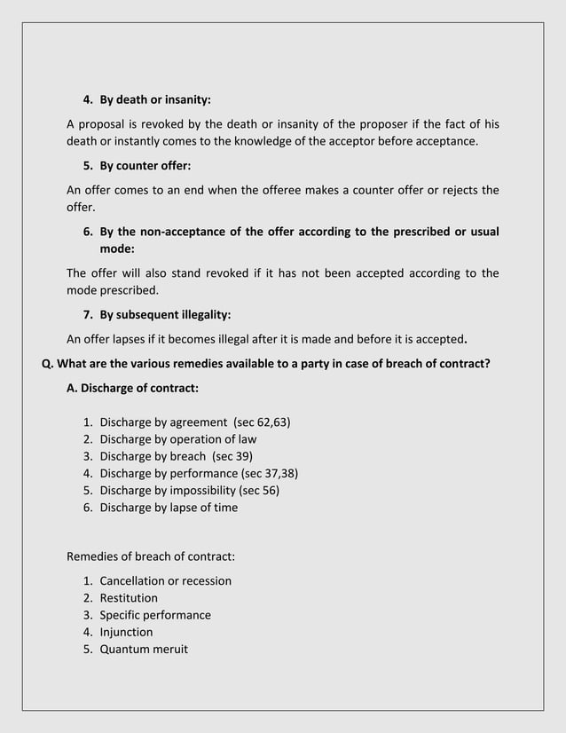 Business law notes of module 1 (sem 2) | DOCX