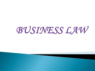 Business law ppt | PPTX