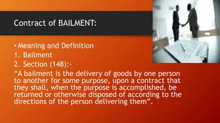 Business law Chapter 12: Bailment and Pledge | PPT