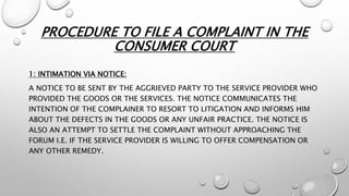 Business law presentation on Consumer protection act | PPTX