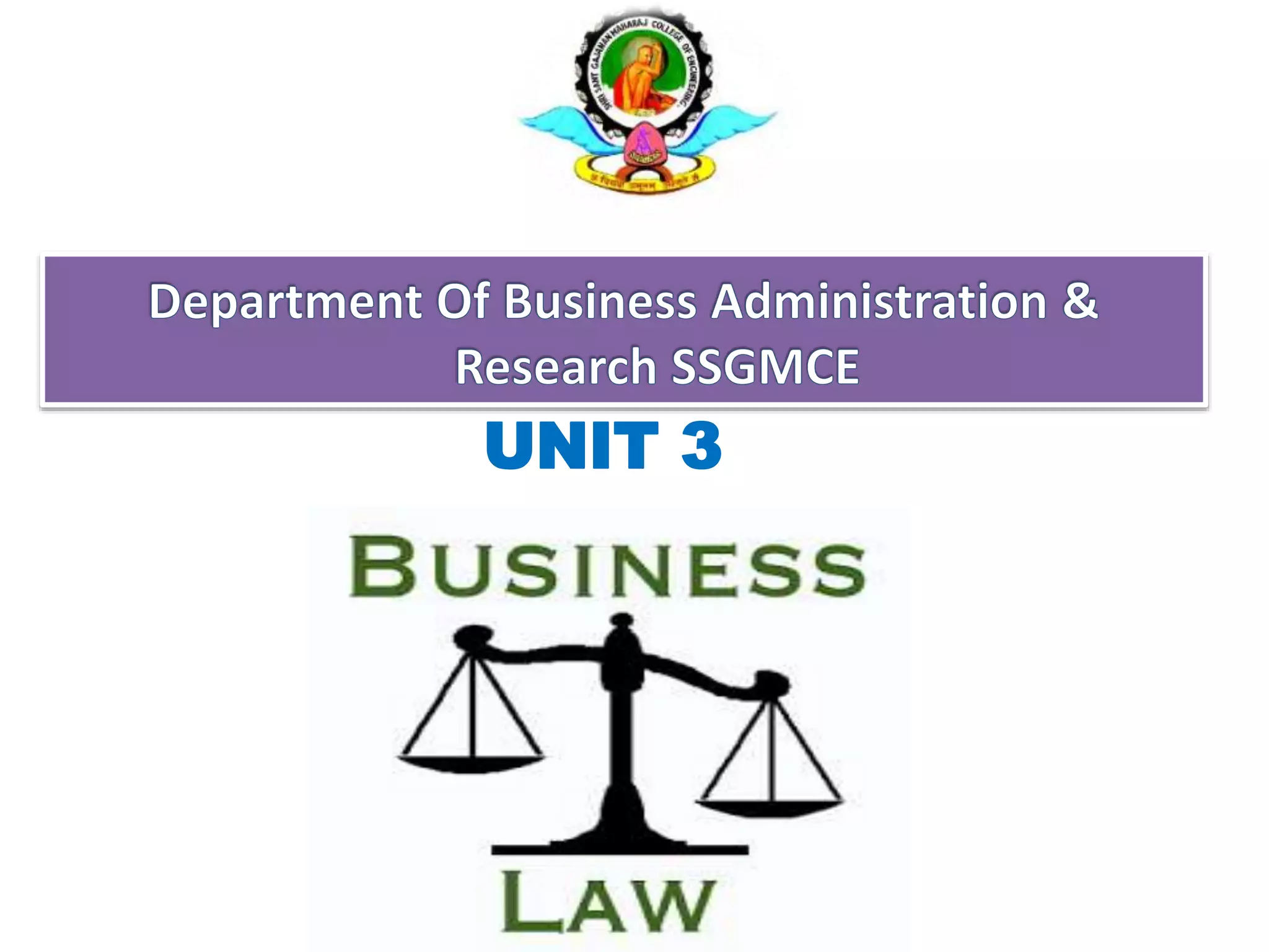 Business law unit 3 | PPTX
