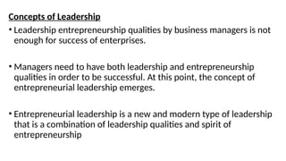 PowerPoint presentation on BUSINESS LEADERSHIP SKILLS | PPTX