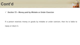 Indian Contract act part 2 | PPTX