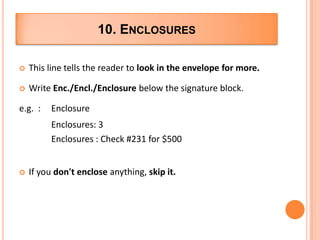 Business letter | PPTX