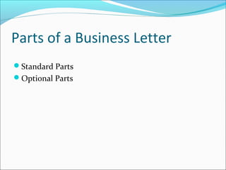 Business letter | PPT