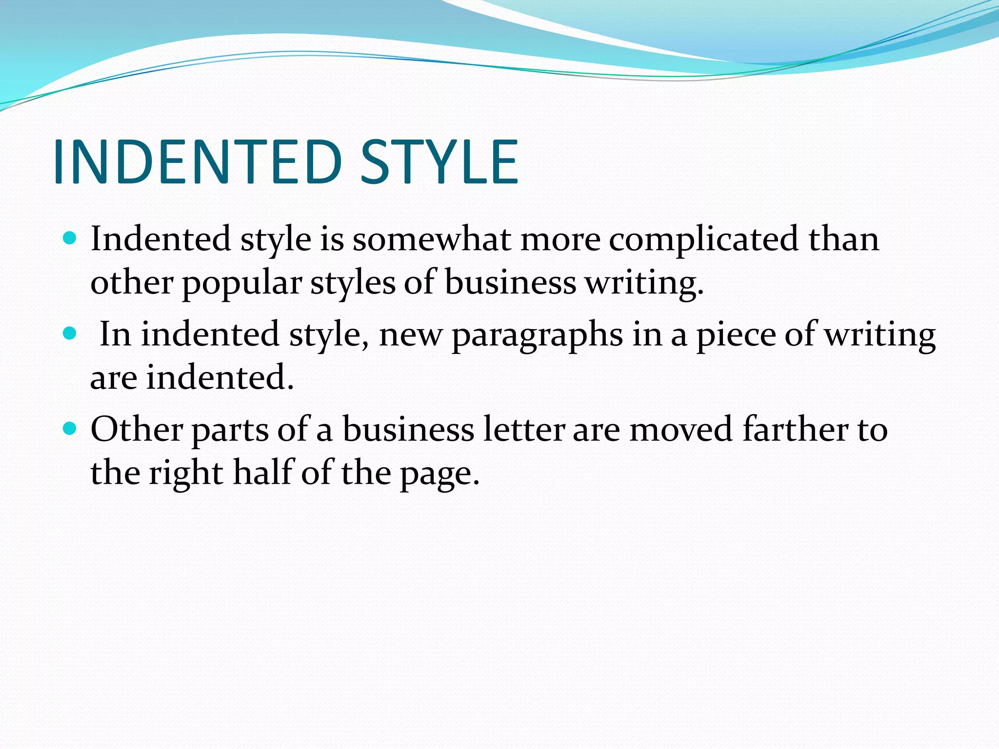 Business letters and different styles | PPTX