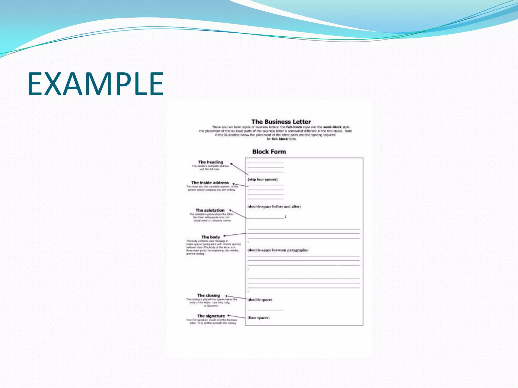 Business letters and different styles | PPTX