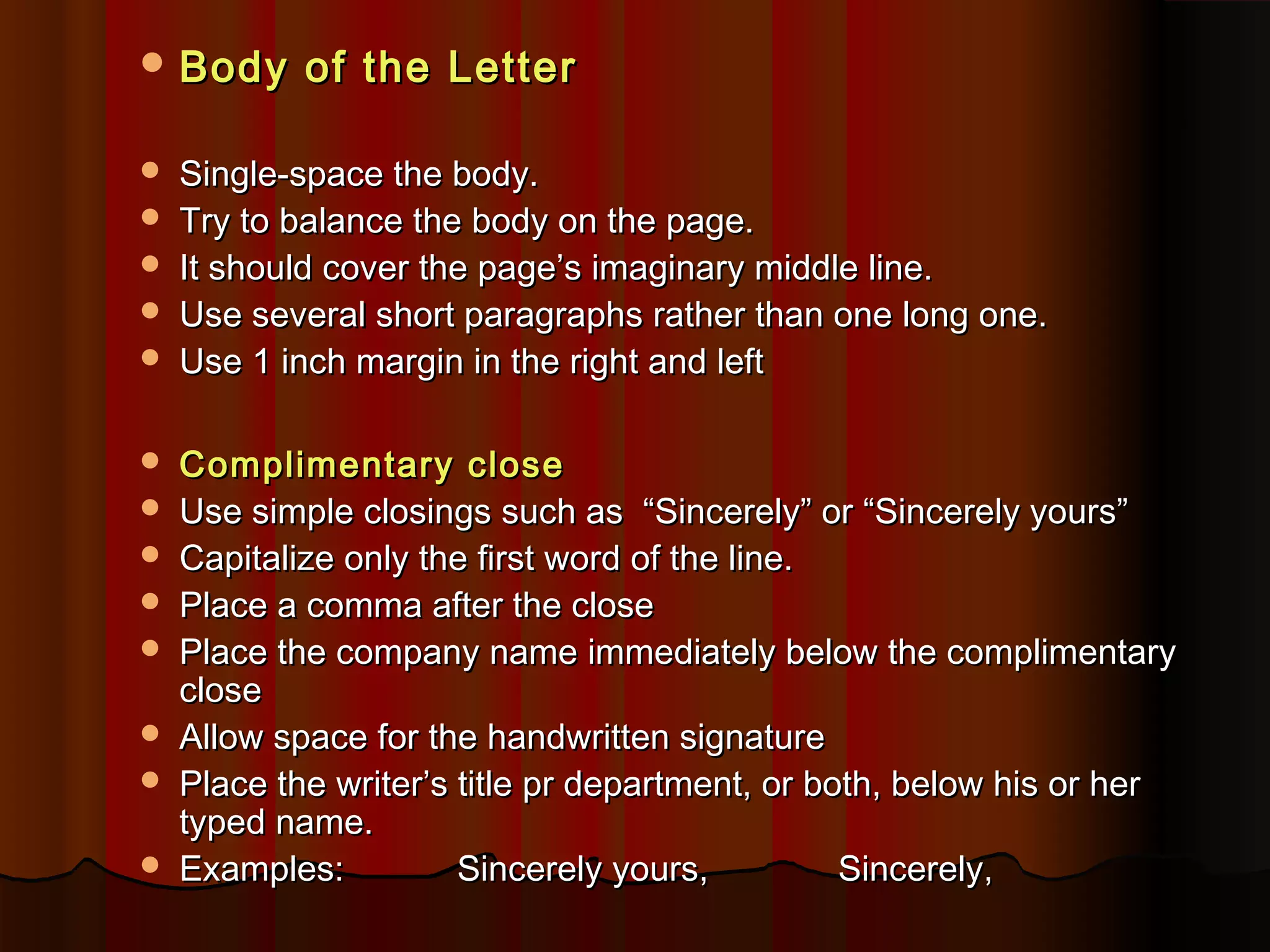 Business letter | PPT