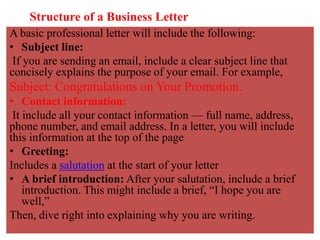 Business Letter | PPTX