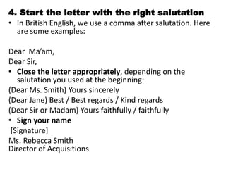 Business Letter | PPT